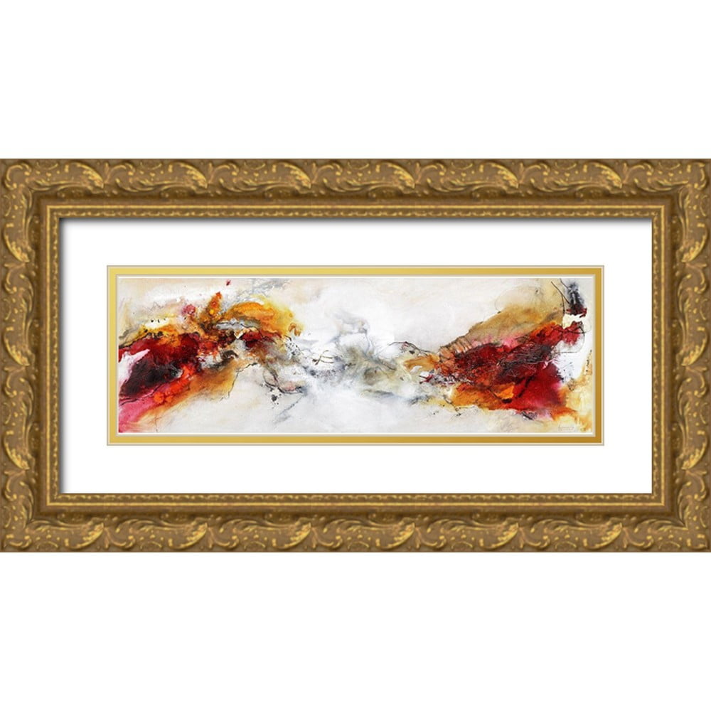 Folger, Isolde 24x11 Gold Ornate Wood Framed with Double Matting Museum ...