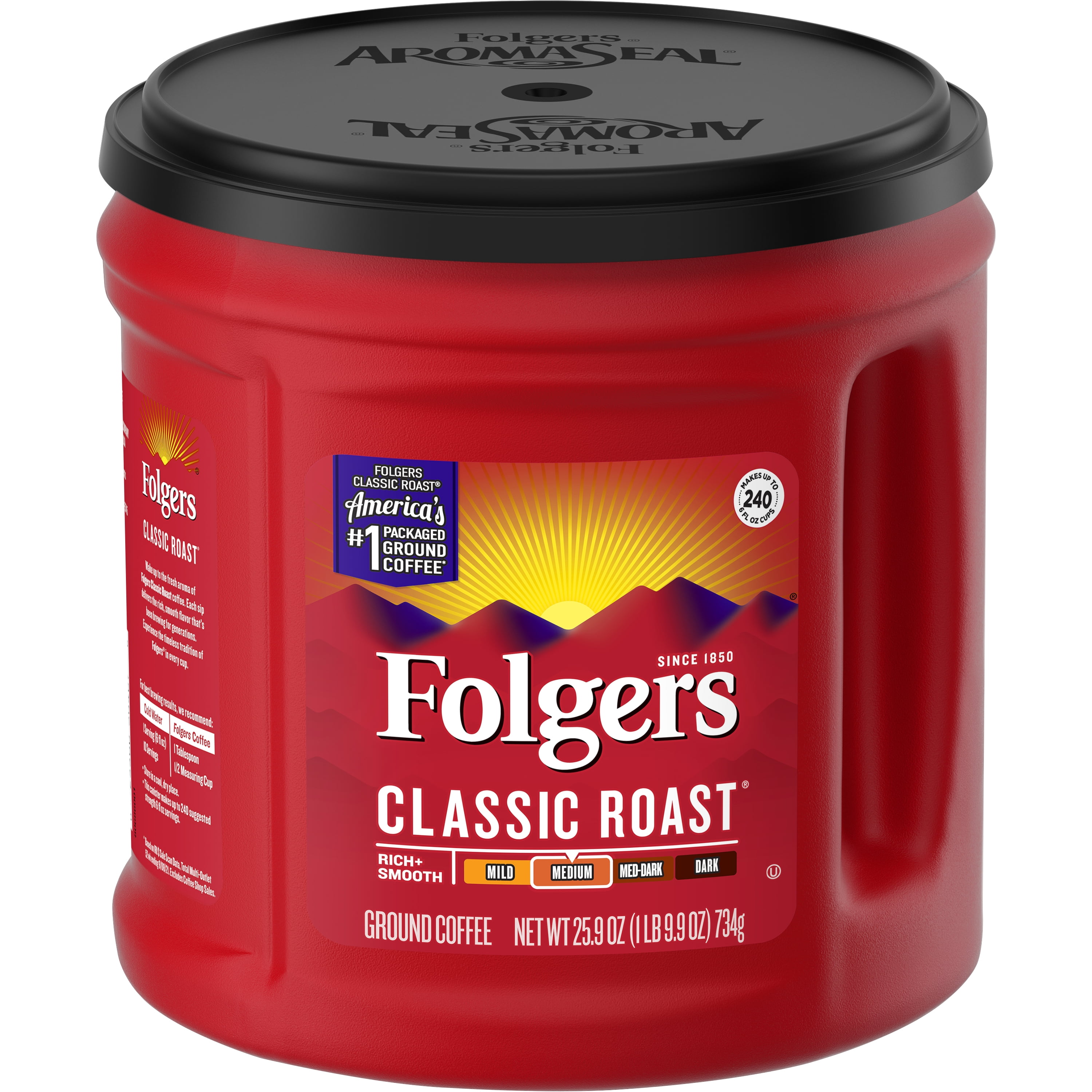 Folgers 25.9 oz Classic Roast (Pack of 6) - Walmart.com
