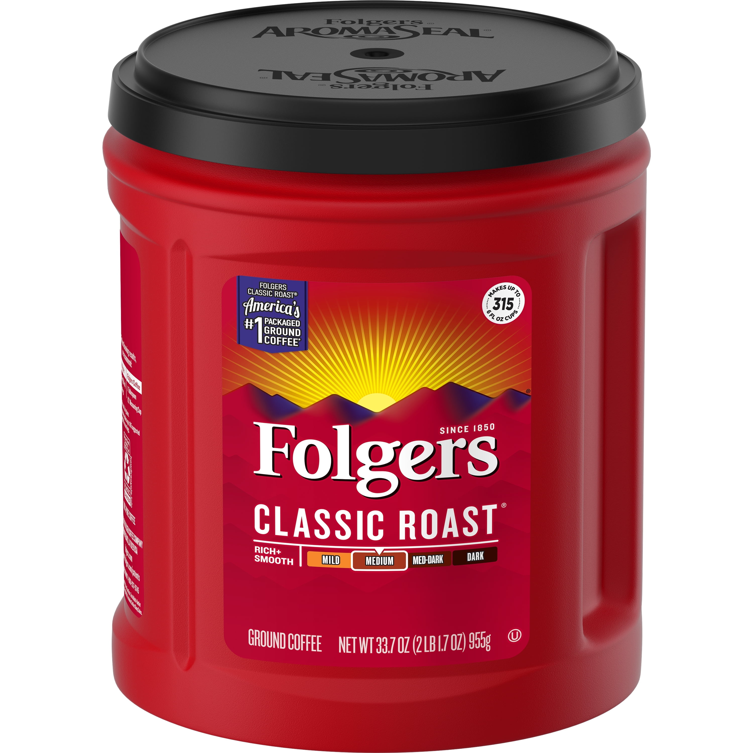 Folgers 33.7 oz Classic Roast (Pack of 6) - Walmart.com