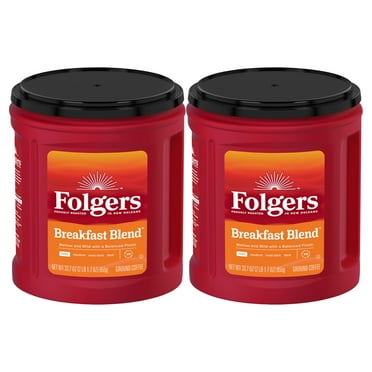 Folgers Breakfast Blend Ground Coffee, Smooth & Mild Coffee, 9.6 Ounce ...