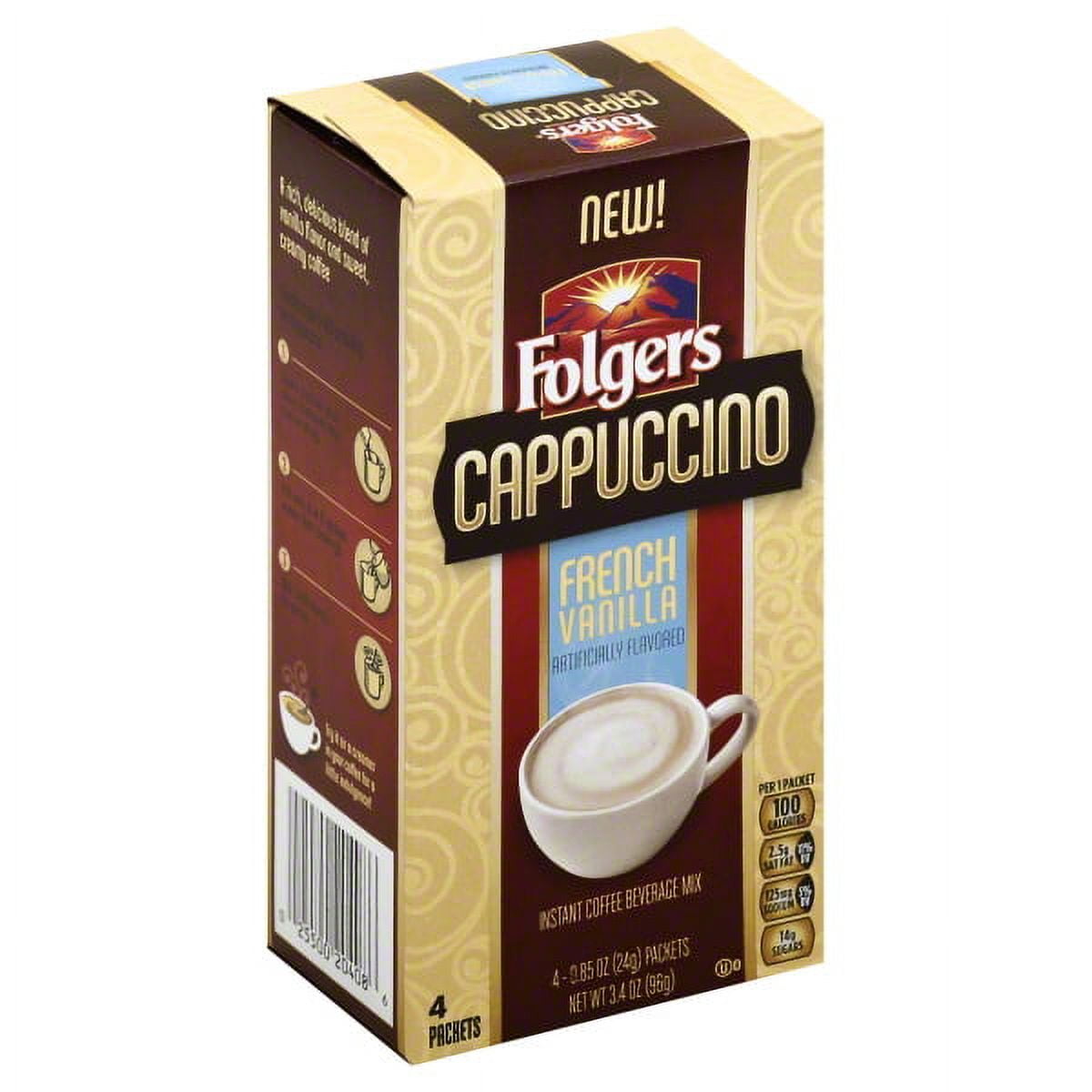 Folgers Cappuccino French Vanilla Instant Coffee Mix - Walmart.com