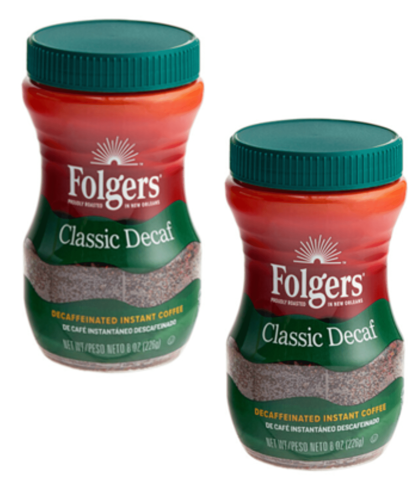 Folgers Classic Decaf Instant Coffee 8 oz - Pack of 2 - Walmart.com