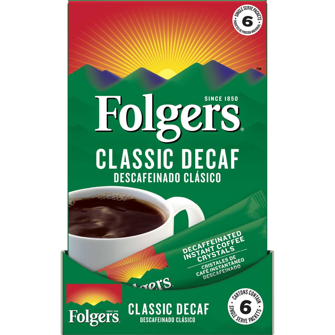 Folgers Classic Decaf Single Serve Coffee Packets - Walmart.com