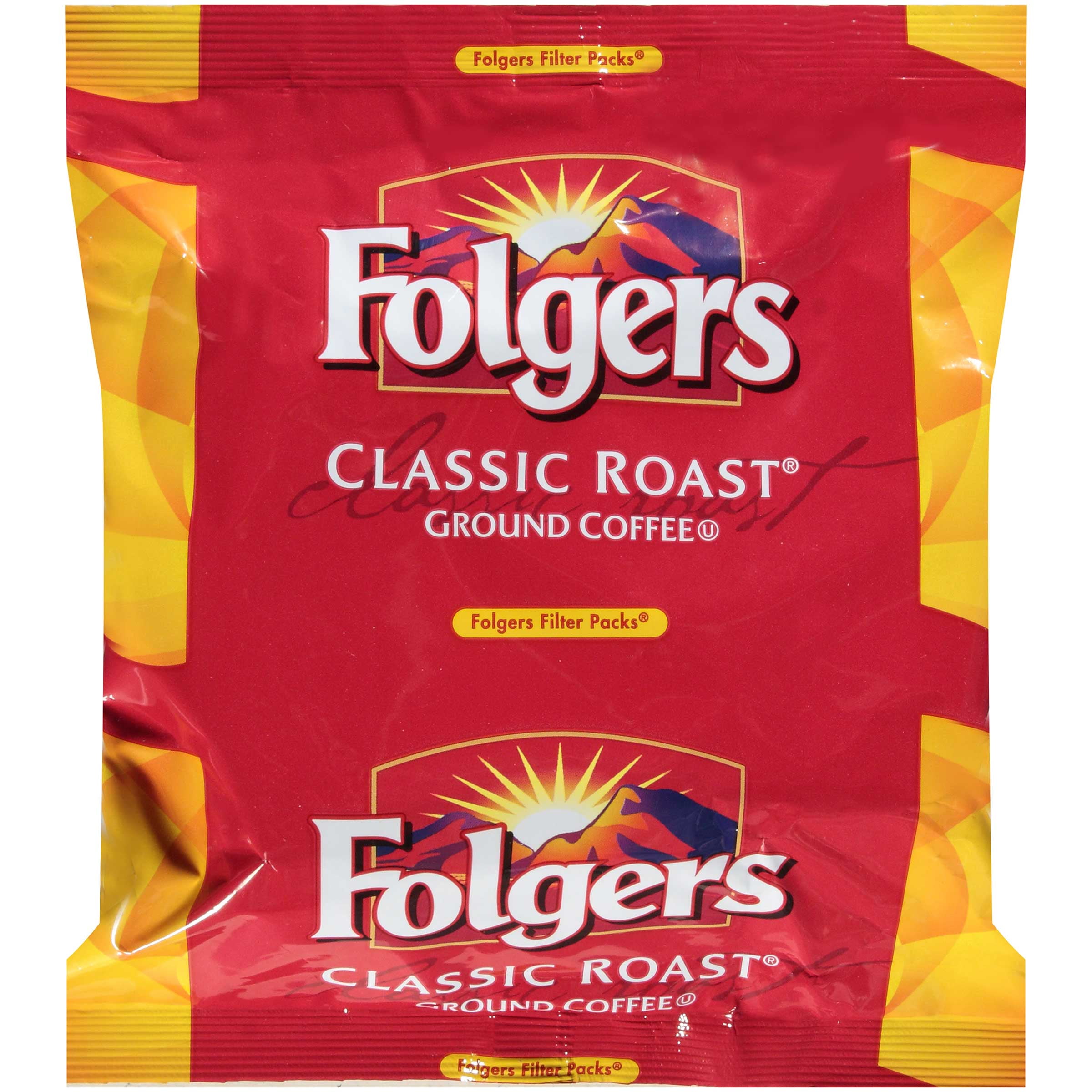 Folgers Classic Roast Ground Coffee - 1.5 oz. filter pack, 160 filter ...