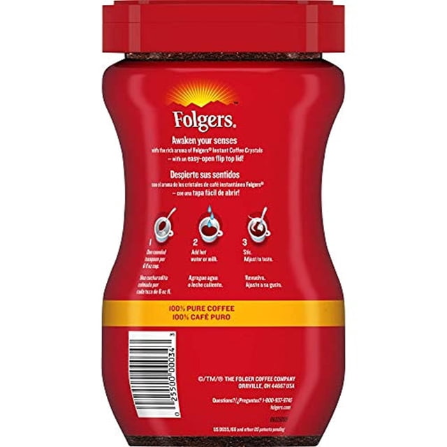 Folgers Instant Coffee - Office Convenience Solution - Walmart Business ...