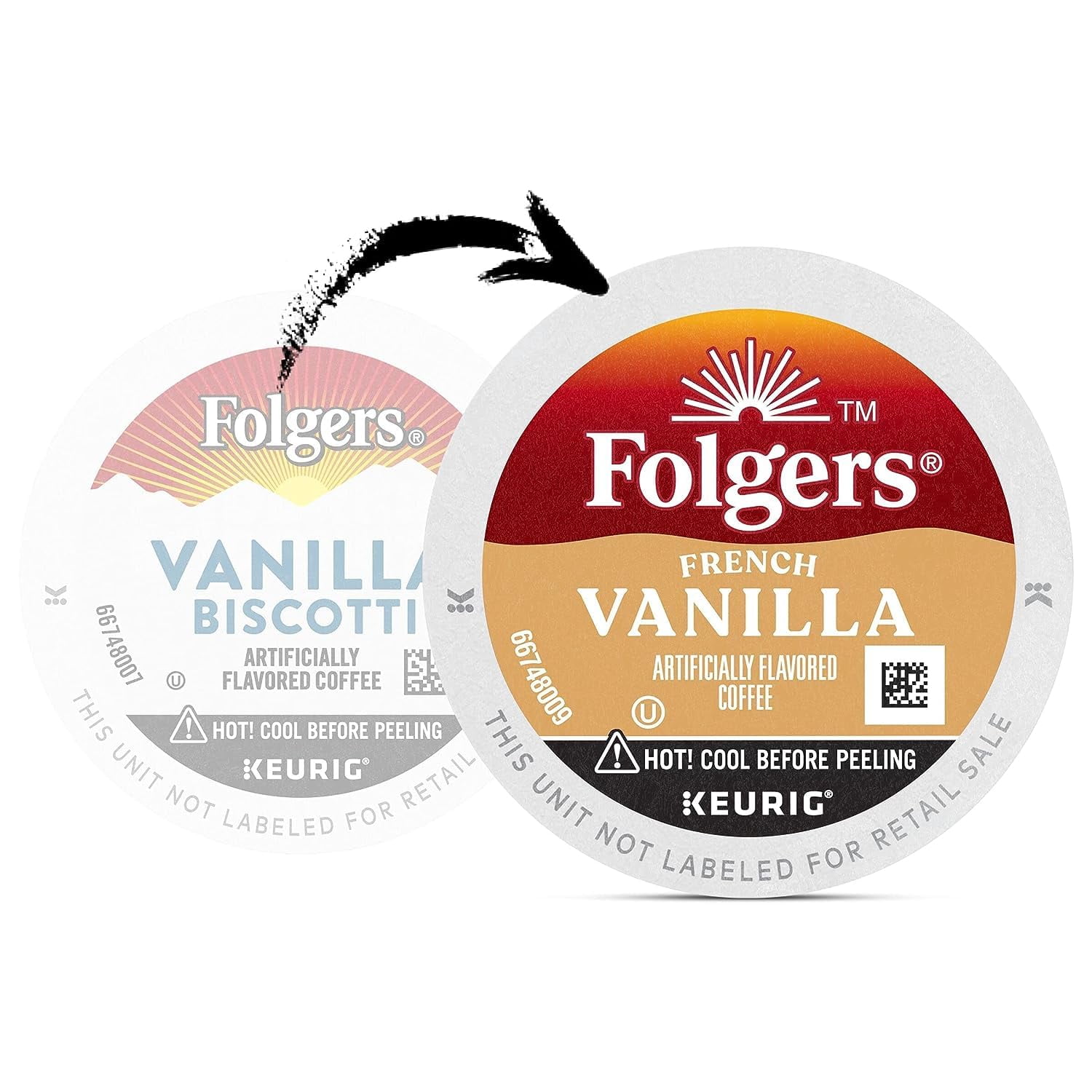 Folgers Gourmet Selections K-Cup Coffee, Vanilla Biscotti, For Keurig ...