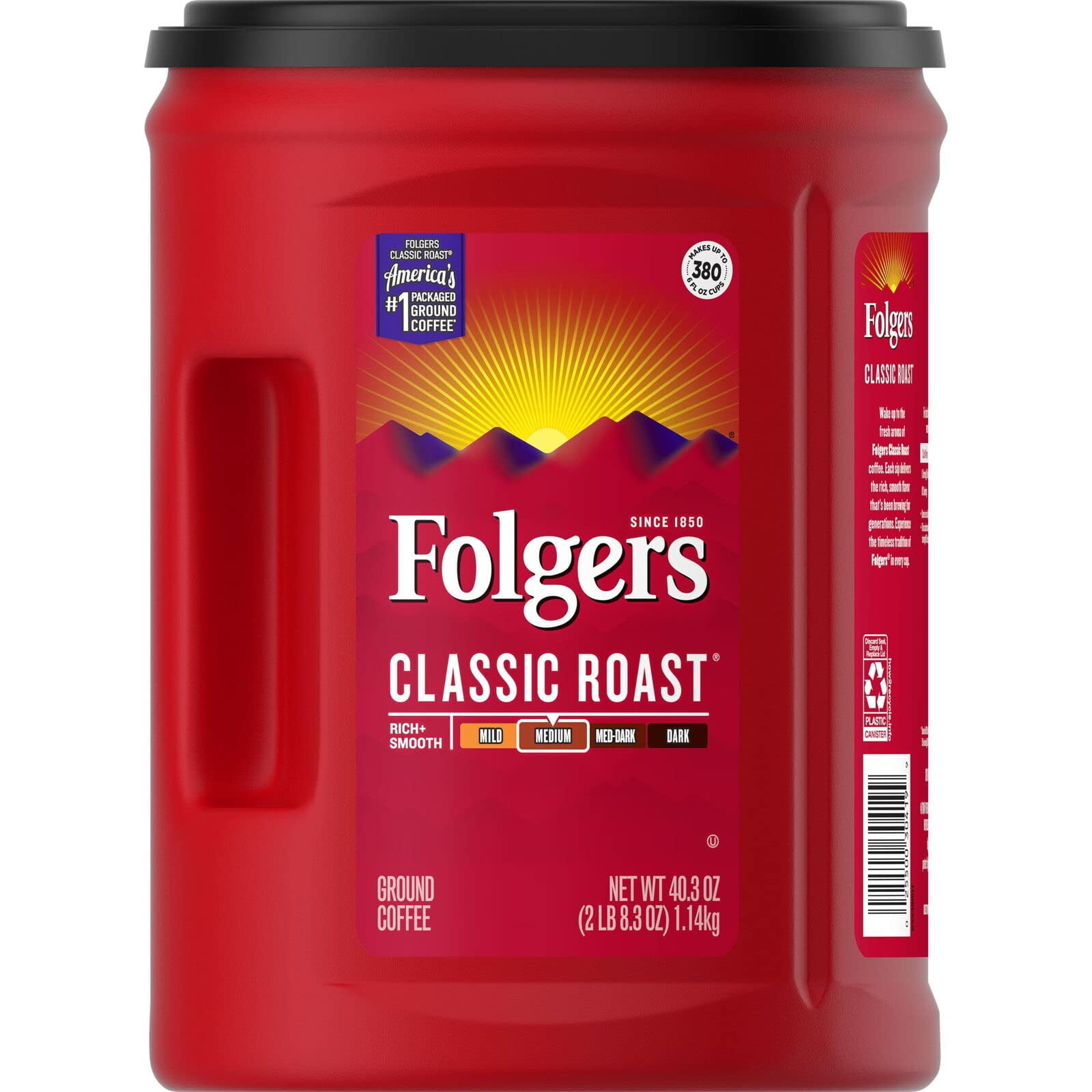 Folgers Ground Classic Roast Coffee - Walmart.com