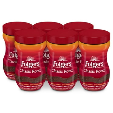 Folgers Classic Roast Instant Coffee Crystals, 12 Ounces - Walmart.com