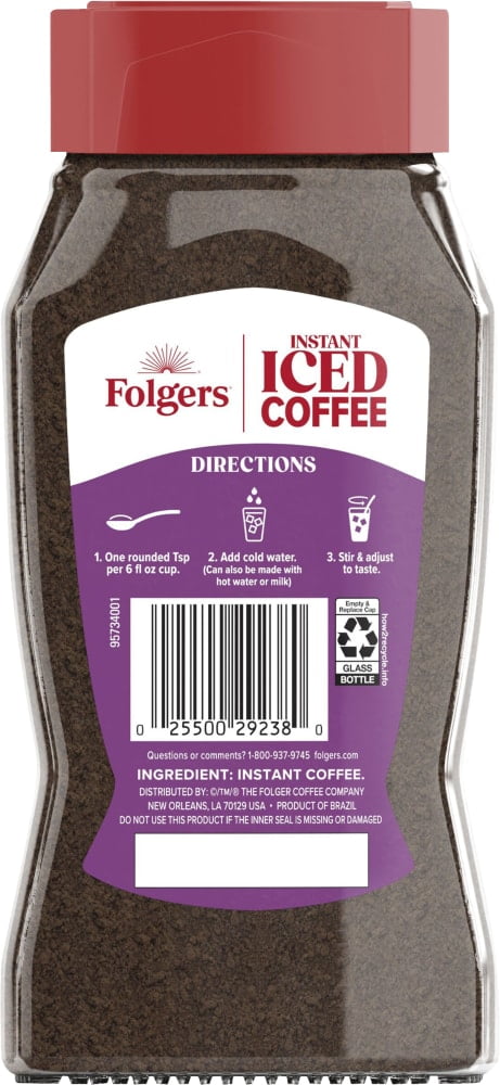 Folgers Medium Dark Instant Iced Coffee - 7 oz - Walmart.com