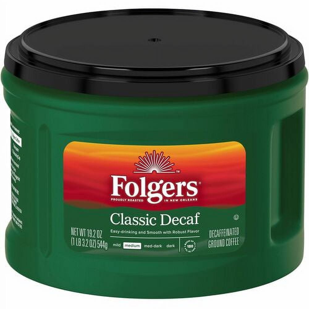 Folgers reg; Classic Decaf Coffee - Medium - 19.2 oz - 1 Each | Bundle ...