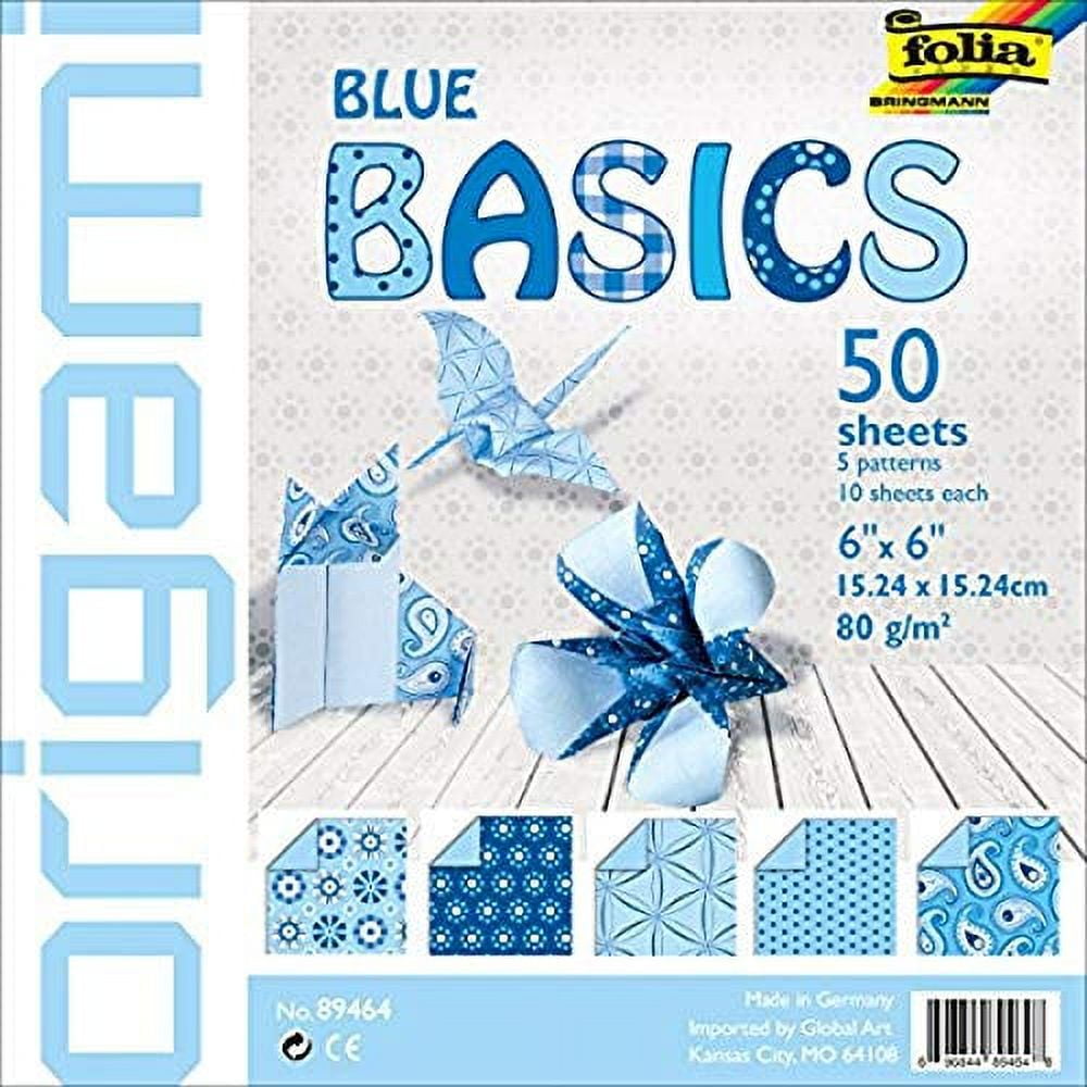 Folia Basics Origami Paper 6"x6" 50/pkg- - Walmart.com