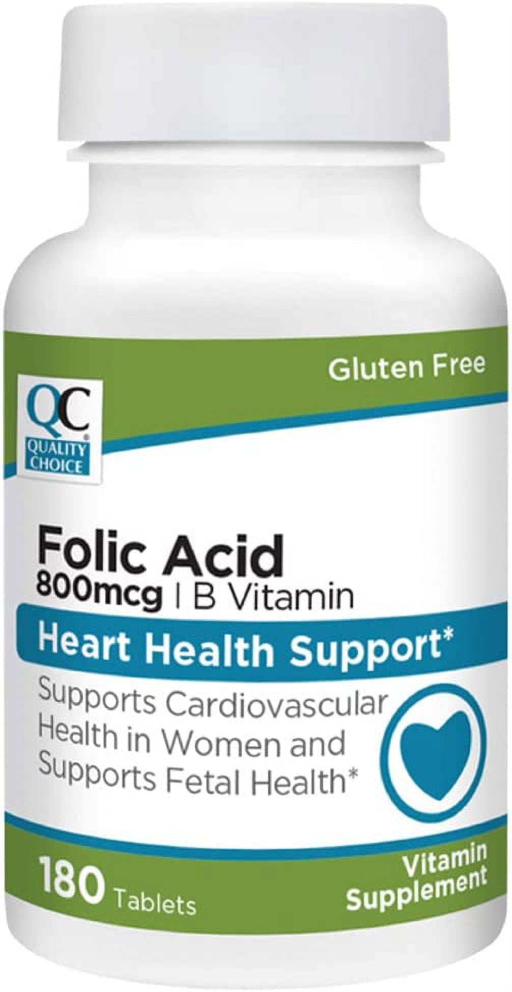 Folic Acid 800 mcg + B Tablets 180 ct - Walmart.com