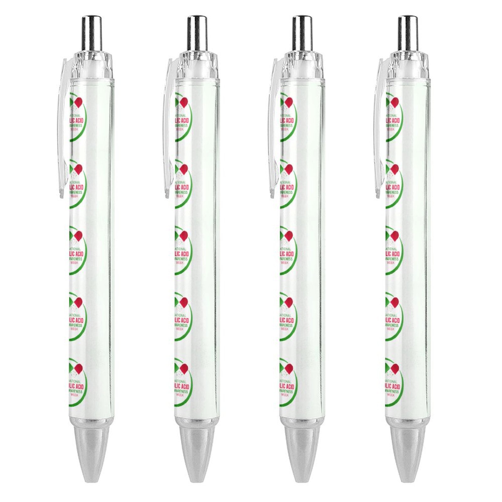 Folic Acid Awareness Week Ballpoint Pen Retractable Pens Black Writing ...