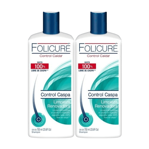 Folicure Anti-Dandruff Shampoo, Renewing Deep Clean Formula, 700 ml (2 ...