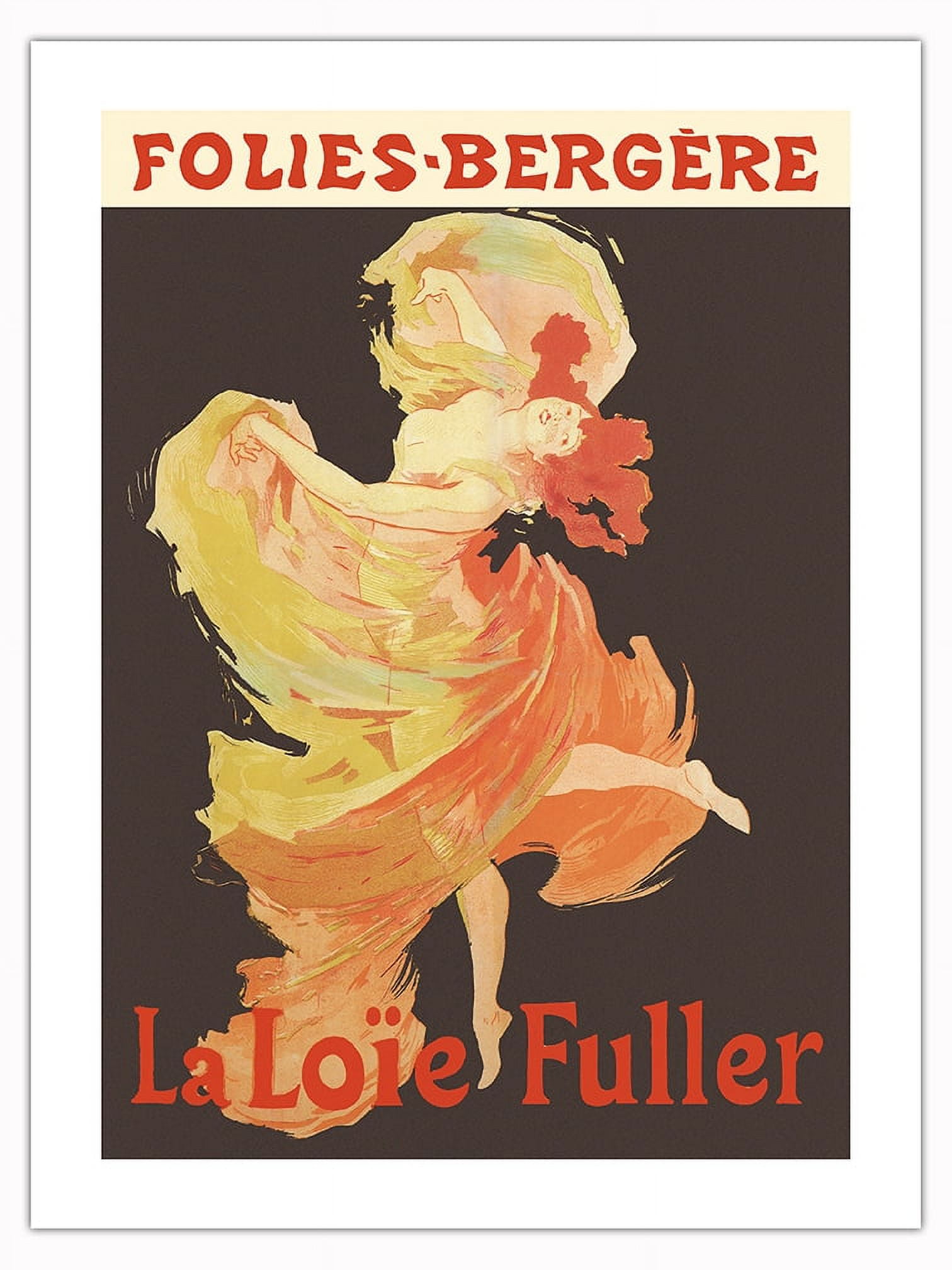 Folies-Bergère Paris - with American Dancer Loïe Fuller - Vintage ...