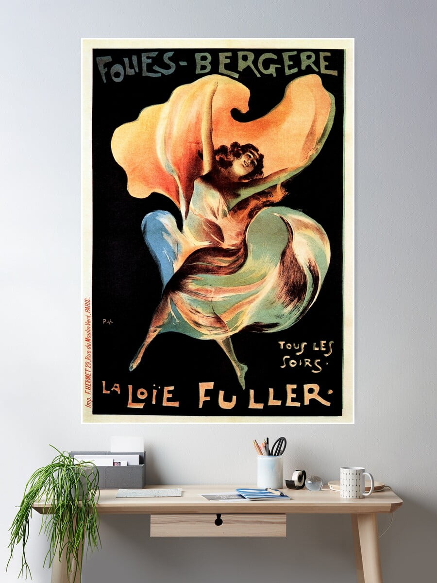 Folies Bergere La Loie Fuller Paris Cabaret Music Hall Dance Vintage ...