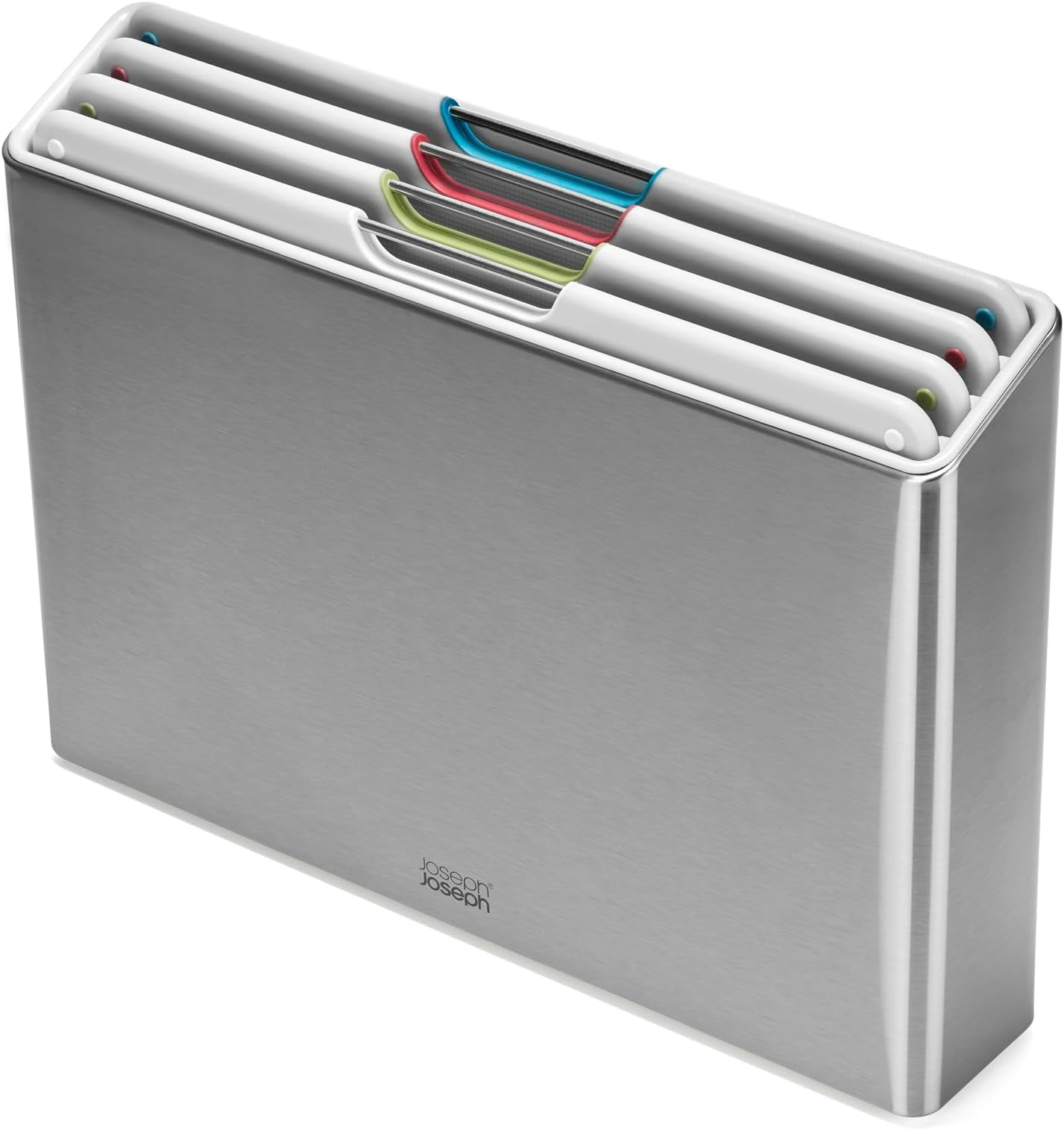 Folio 4- Color-Coded Chopping Board Set, Stainless Slimline Case for ...