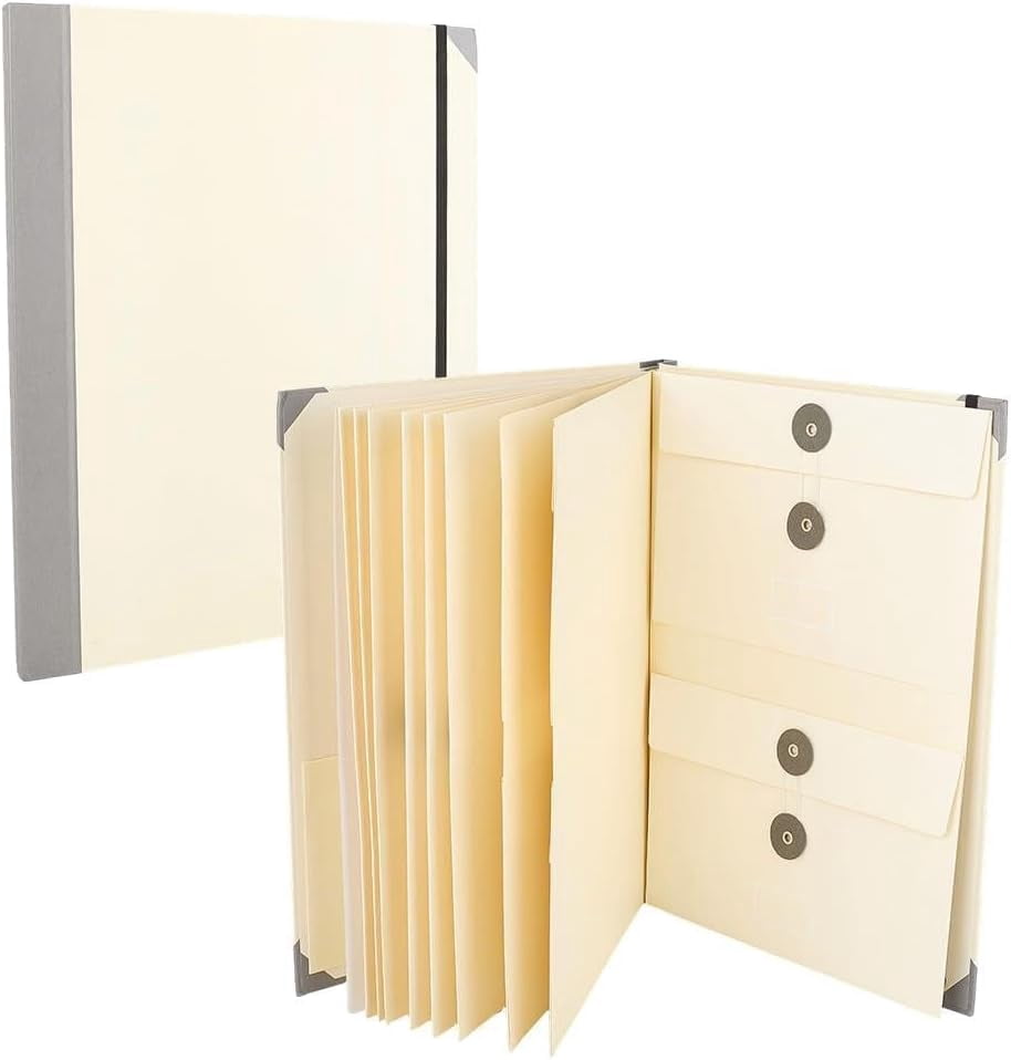 Folio Document Organizer Folio Folders with Pockets Cornsilk Paper File ...