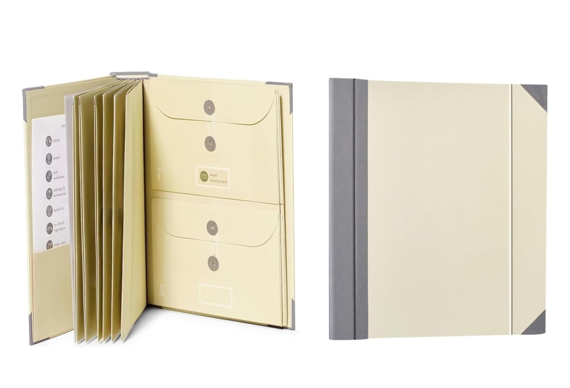 Folio Folders with Pockets - Accordion File Organizer for Paper, Bill ...