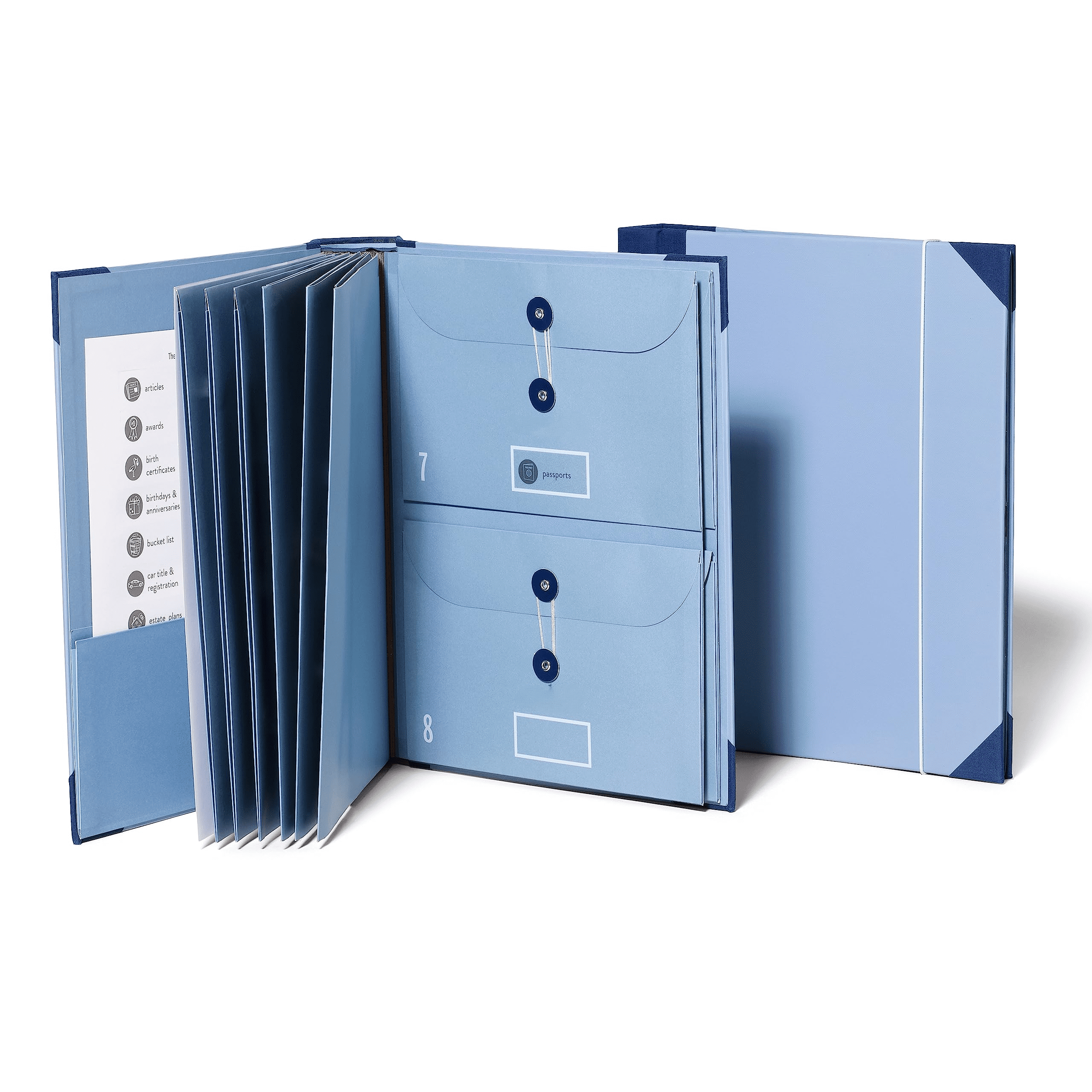 Folio Folders with Pockets - Accordion File Organizer for Paper, Bill ...