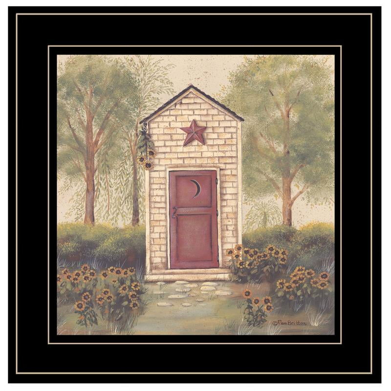 Folk Art Outhouse III by Pam Britton Printed Wall Art Wood Multi-Color ...
