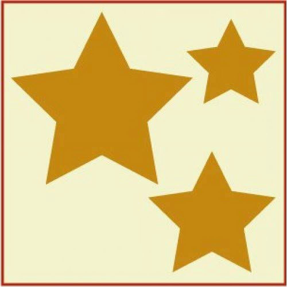 Folk Art Star Set 1 Stencil - Set of 3 Stencils Colonial Reusable Mylar ...