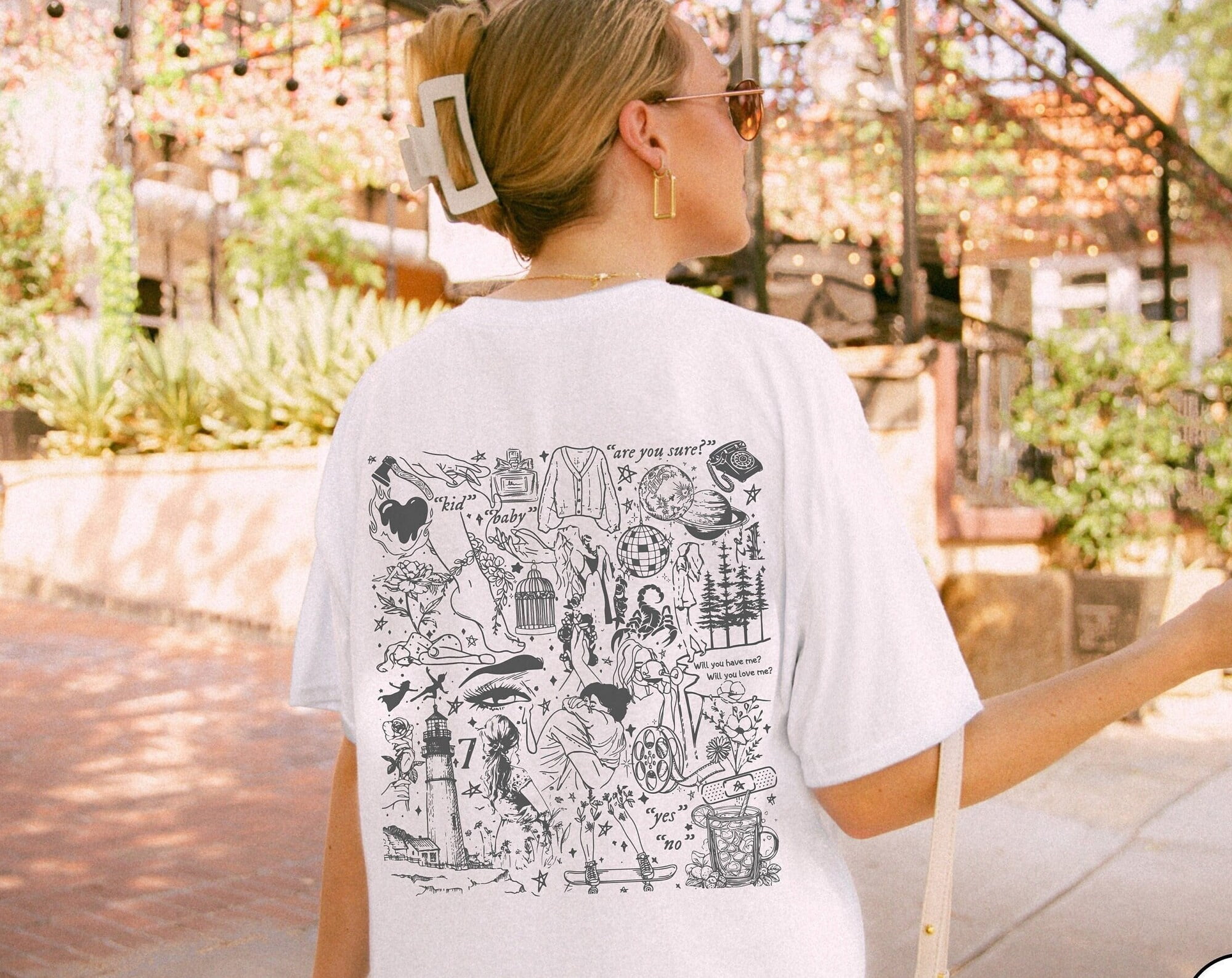 Folk Shirt FanMade Design Eras Outfit Tracklist Shirt Grey Design Front ...