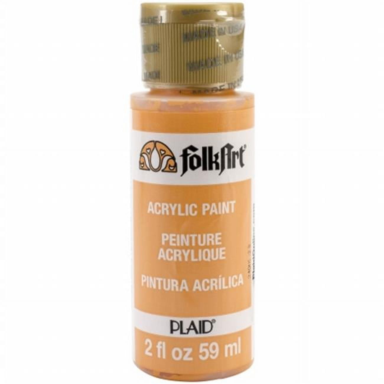 FolkArt 2 Fl. Oz. Vivid Orange Acrylic Paint - Walmart.com