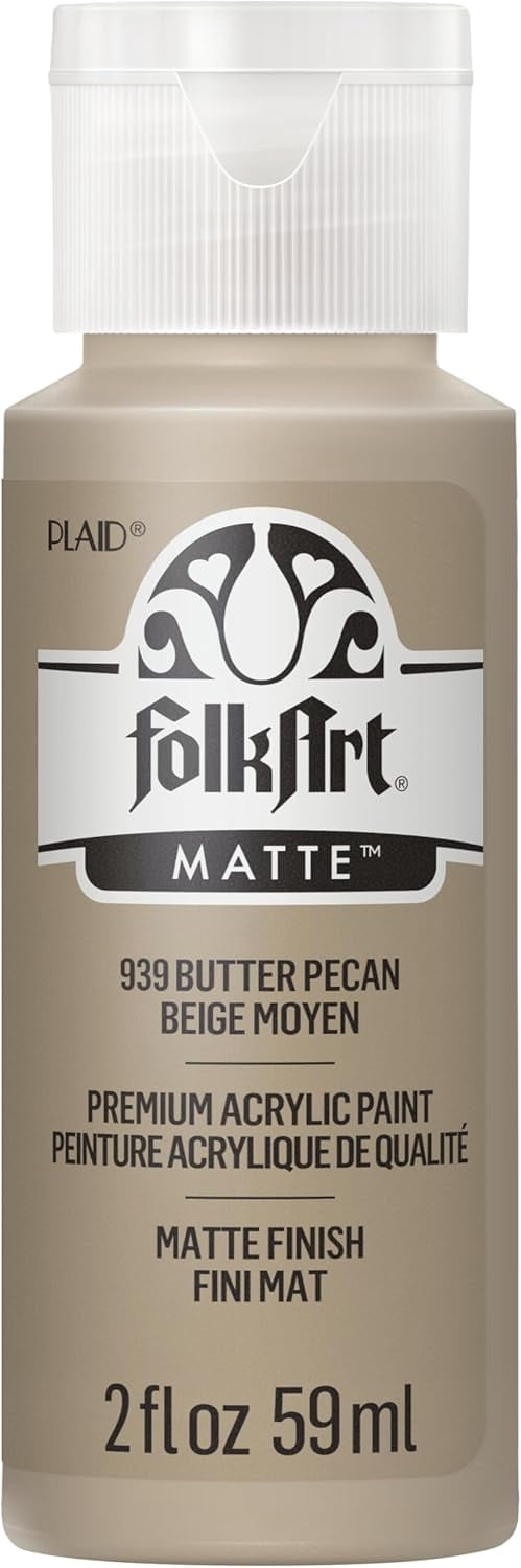 FolkArt Acrylic Paint 2oz-Butter Pecan - Walmart.com