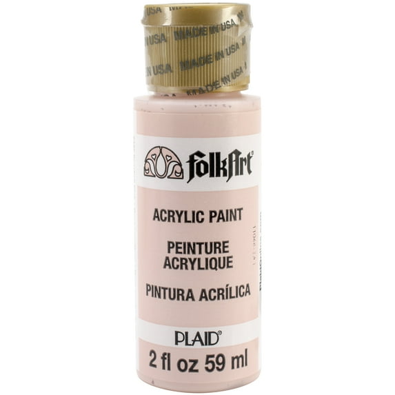 FolkArt Acrylic Paint 2oz-Seashell Pink - Walmart.com