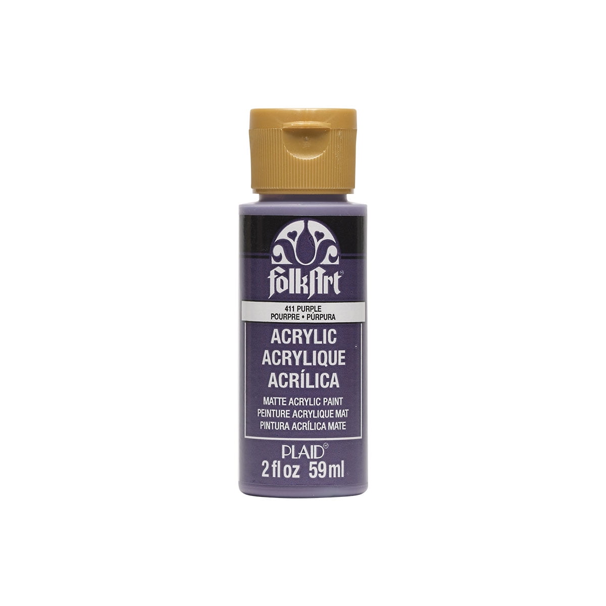 FolkArt Acrylic Paint in Assorted Colors 2 oz, 411, Purple - Walmart.com
