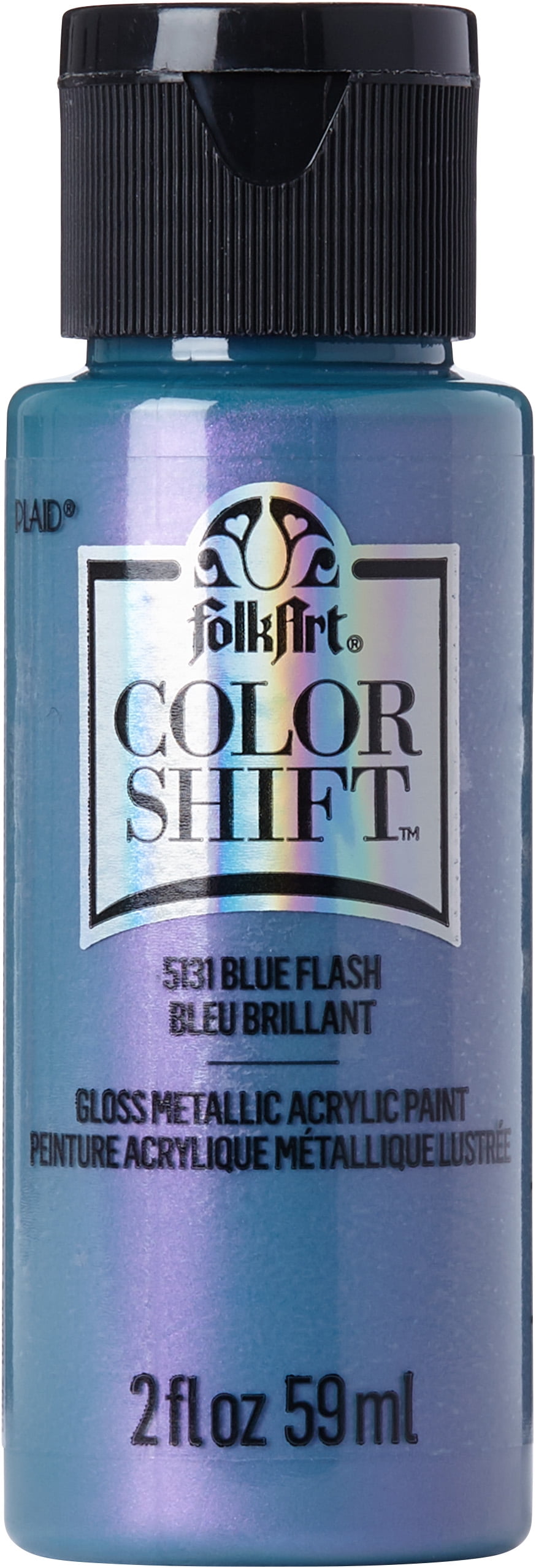 FolkArt 5131E Color Shift Acrylic Craft Paint, Gloss Finish, Blue, 2 fl ...