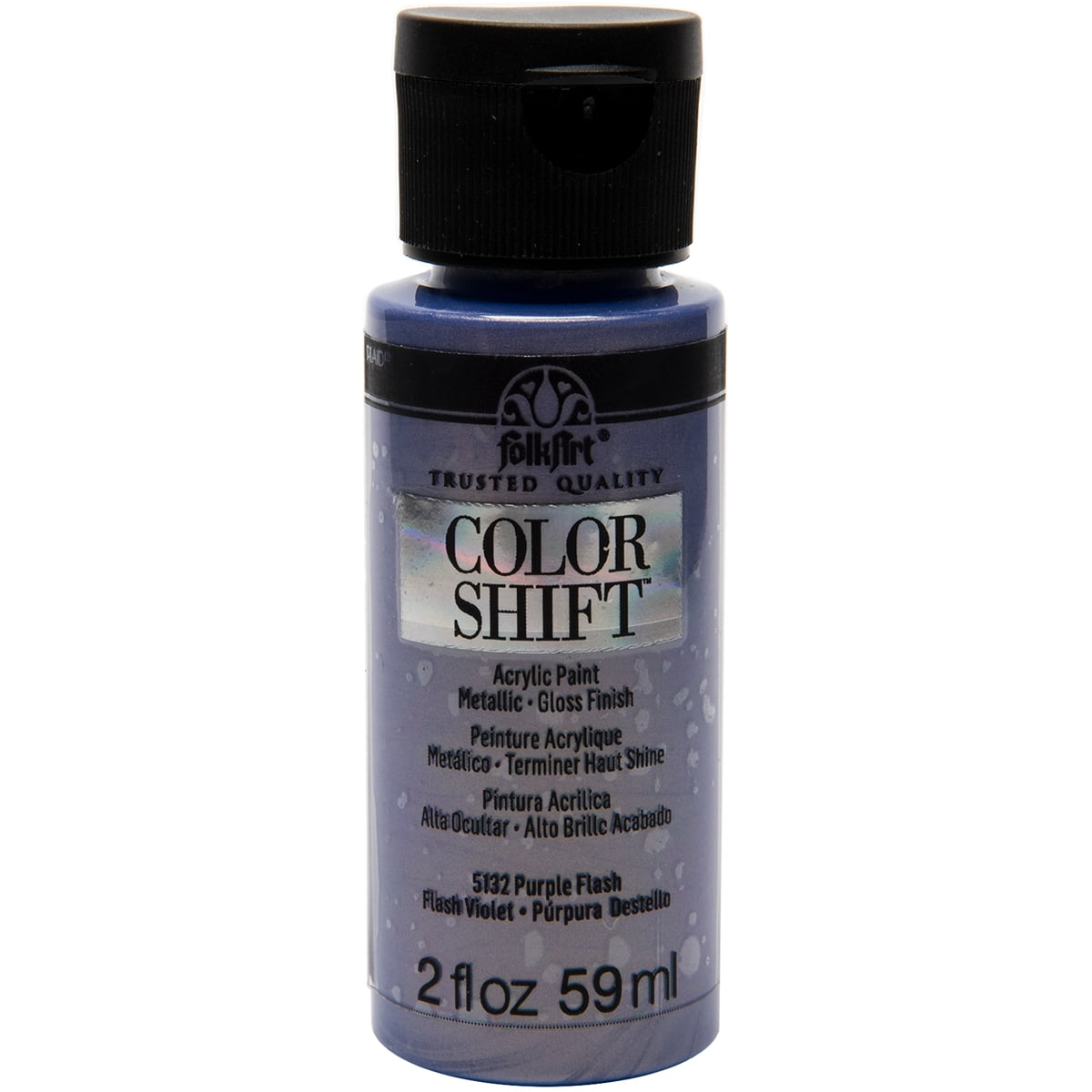 FolkArt Color Shift Acrylic Craft Paint, Gloss Finish, Purple Flash, 2 ...