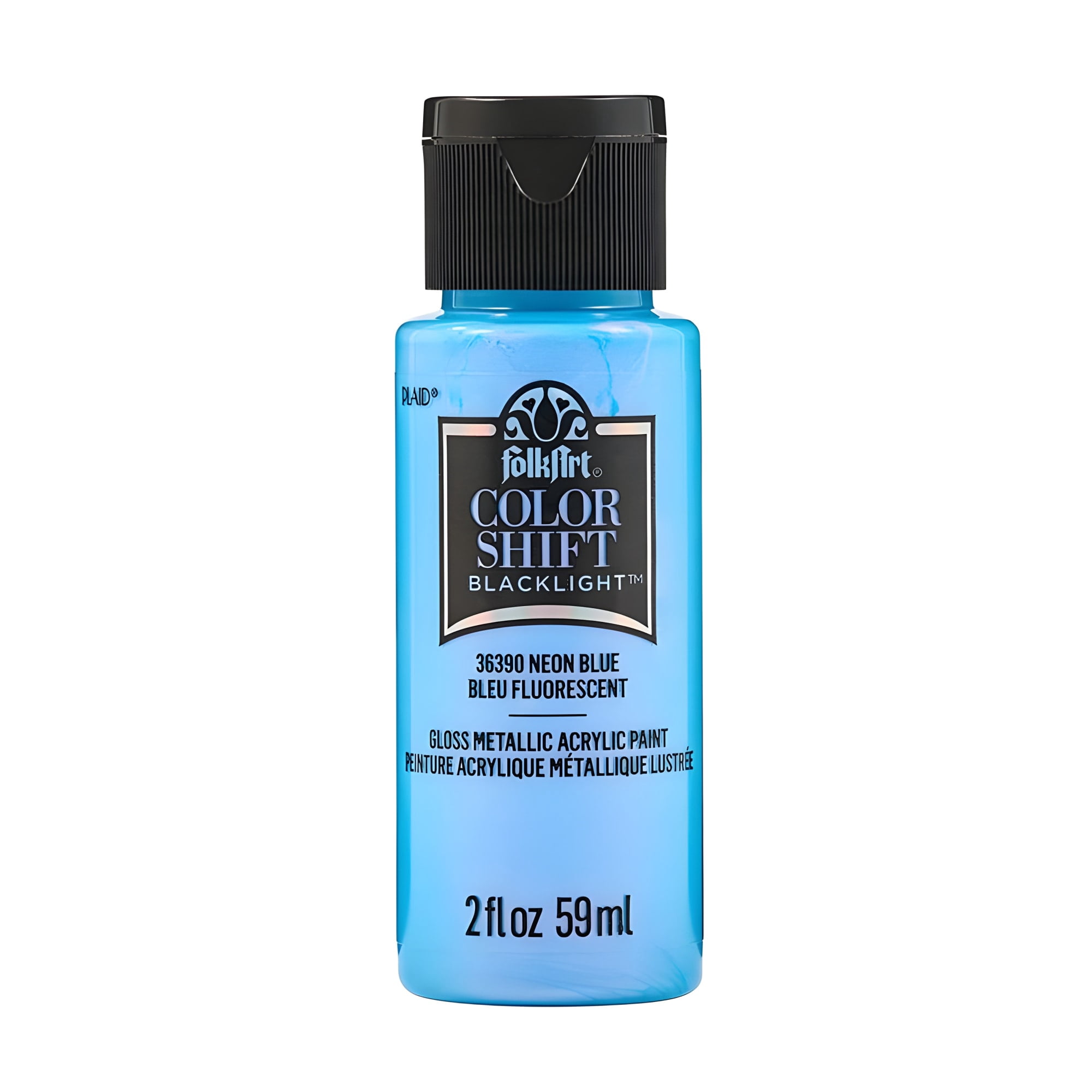 FolkArt Color Shift Blacklight Acrylic Craft Paint, Metallic Finish ...