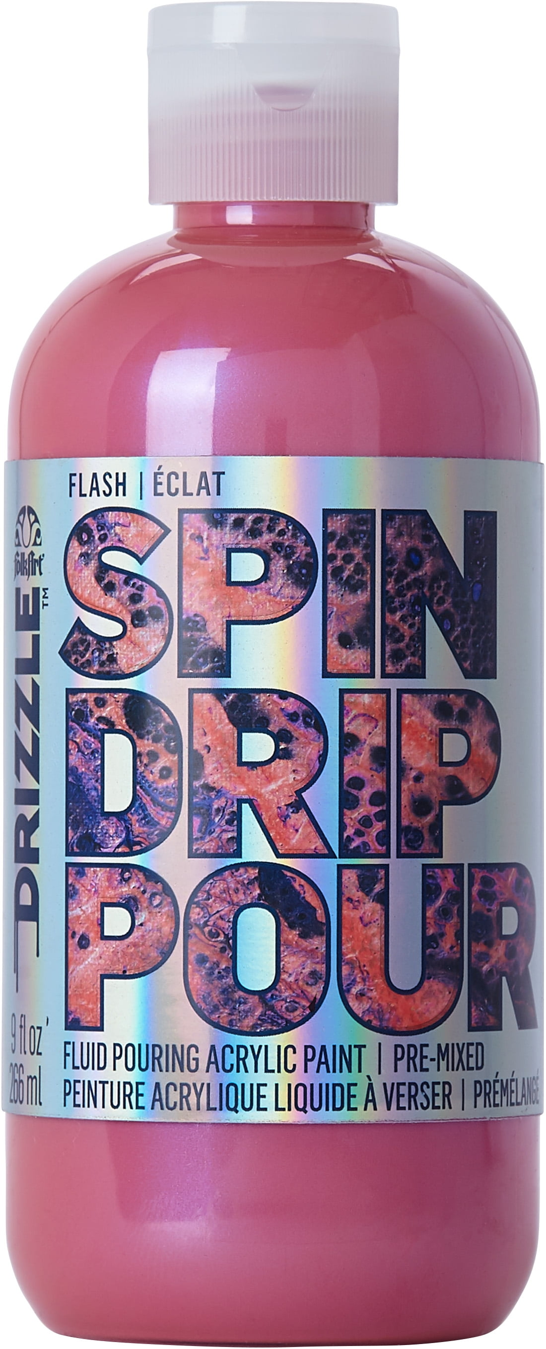 FolkArt Drizzle Flash Pre-Mixed Fluid Pouring Acrylic Paint, Cosmo ...