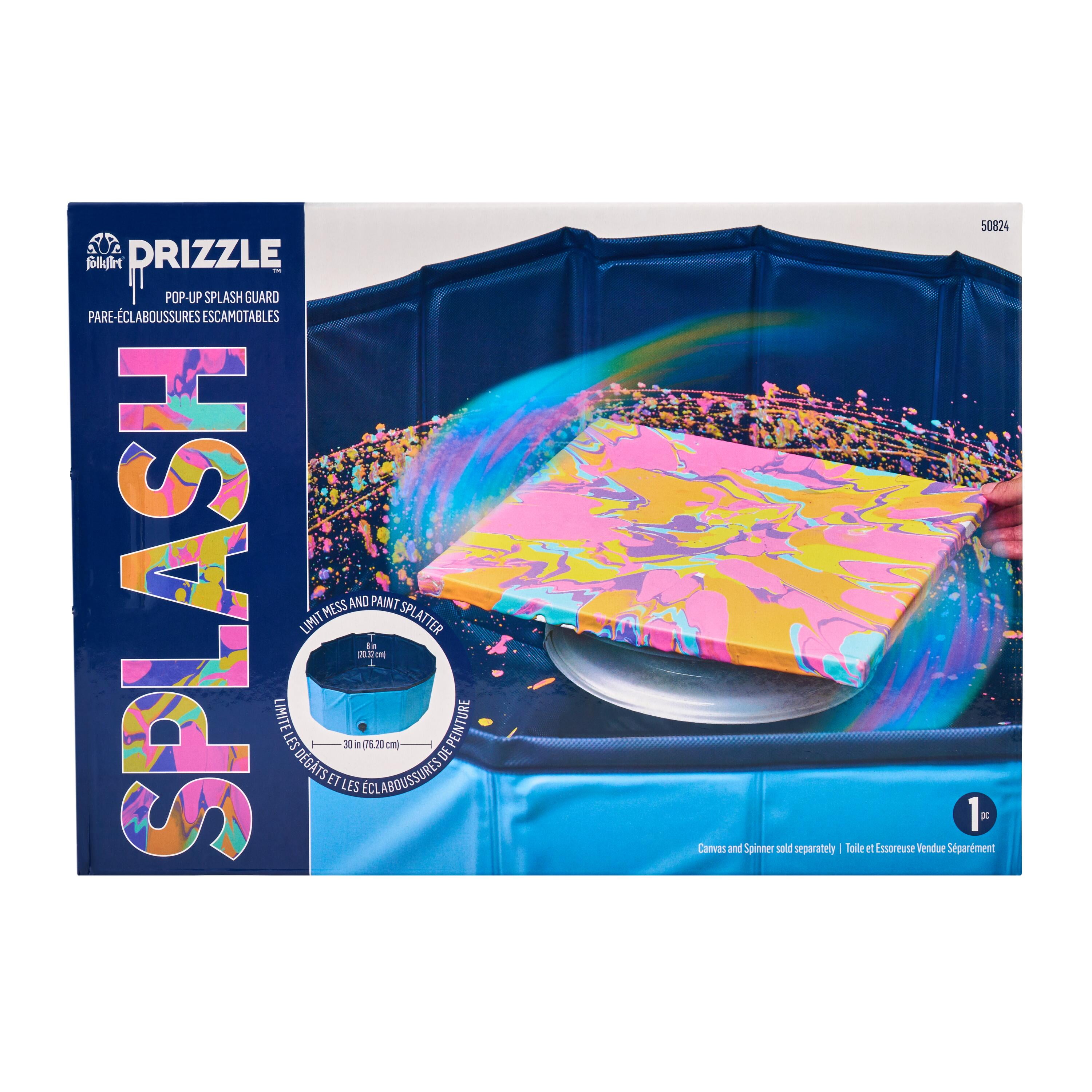 FolkArt Drizzle Pop up Splash Guard, Durable Tool for Fluid Paint ...