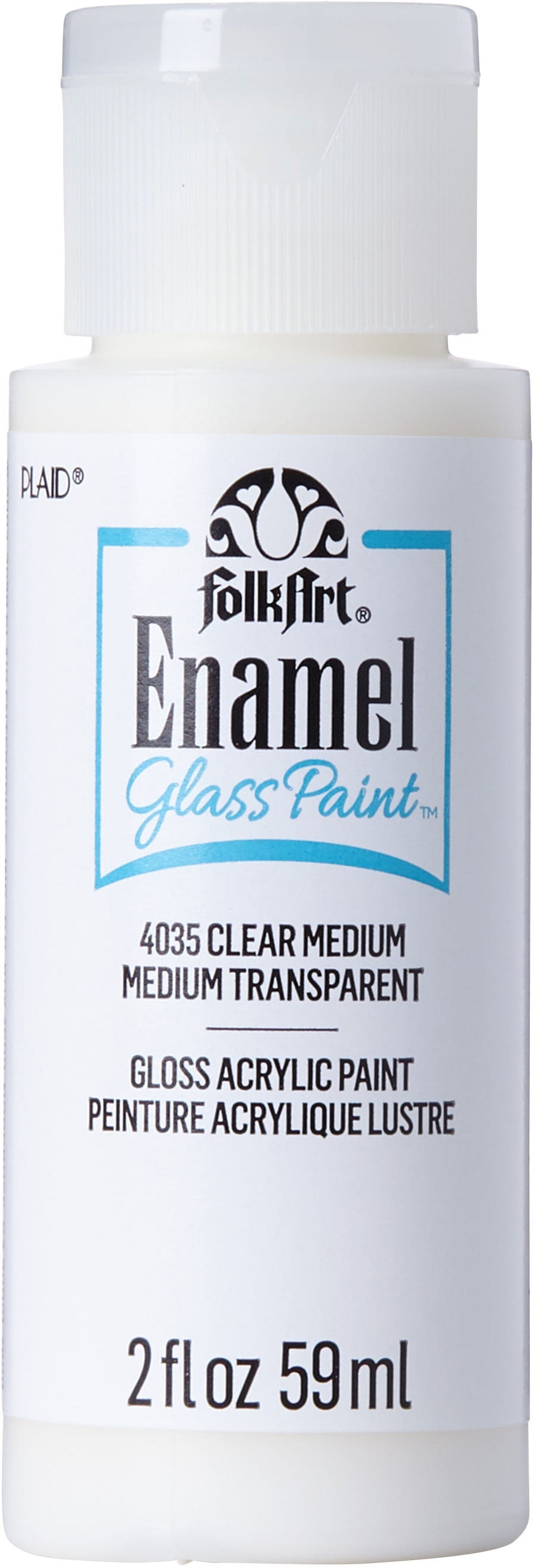 FolkArt Enamel Paint 2 fl oz, Clear Medium - Walmart.com