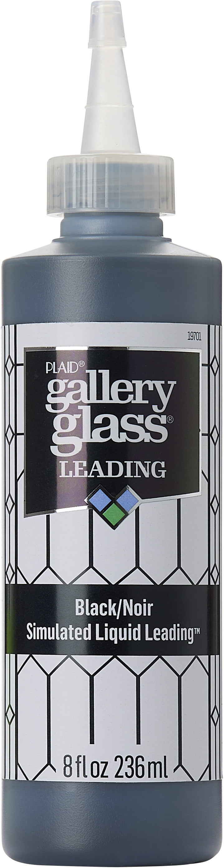 FolkArt, Gallery Glass Liquid Lead, 8oz-Black, Stained Glass Effects ...