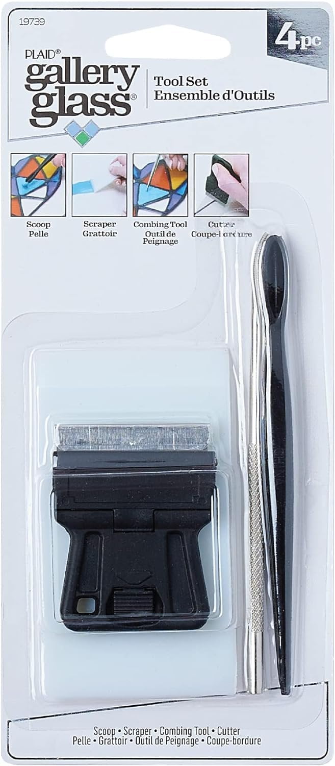 Gallery Glass, 4 Piece Tool Set Perfect for Stained Glass DIY Arts and ...
