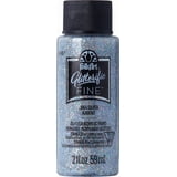 FolkArt Glitterific Fine Acrylic Craft Paint, Silver, 2 fl oz, Glittery ...