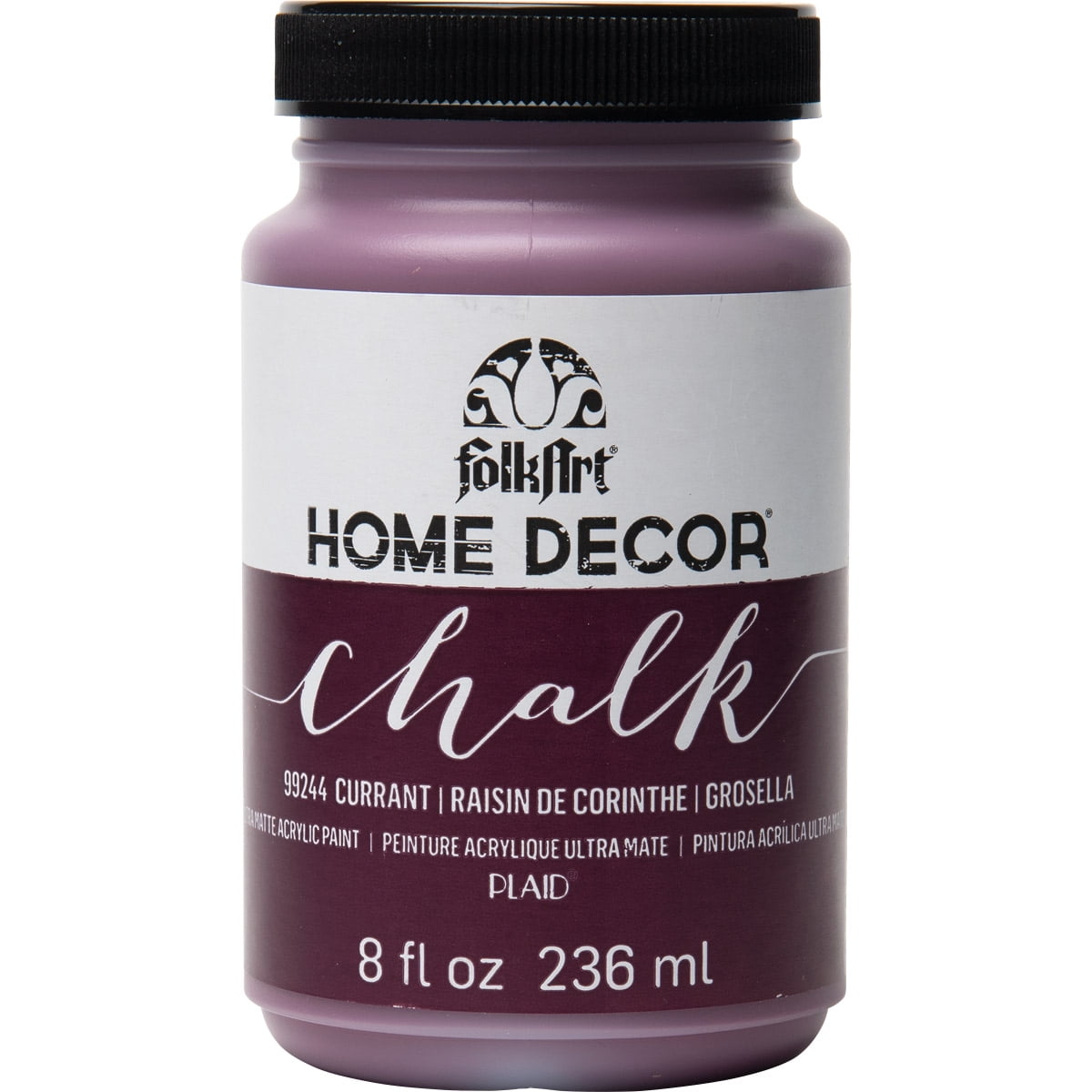 FolkArt Home Décor Chalk Acrylic Craft Paint, Currant, Ultra Matte ...