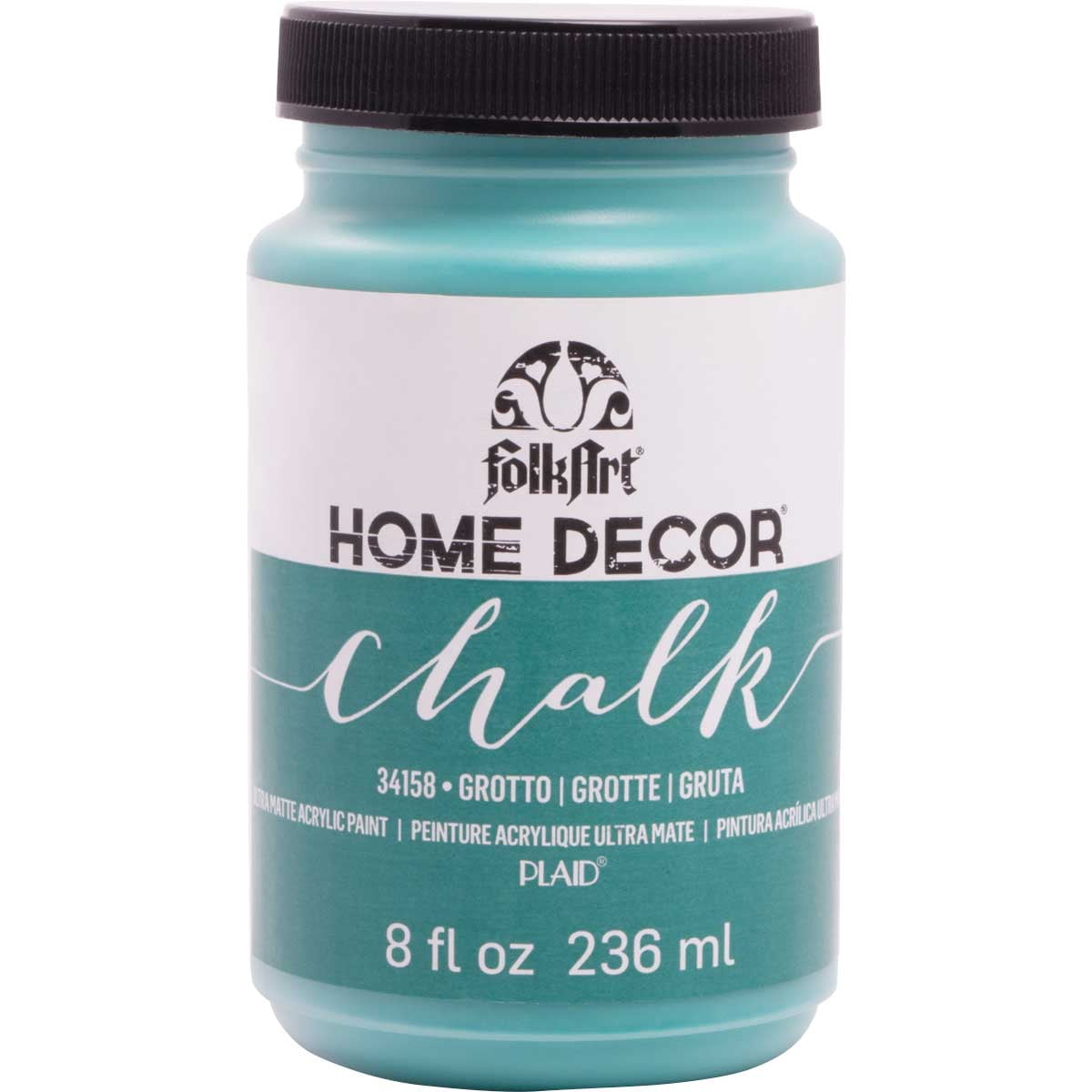 FolkArt Home Décor Chalk Acrylic Craft Paint, Grotto, Ultra Matte ...
