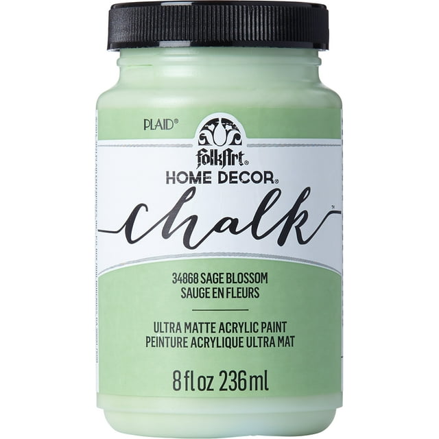 FolkArt Home Décor Chalk Acrylic Craft Paint, Sage Blossom, Ultra Matte ...