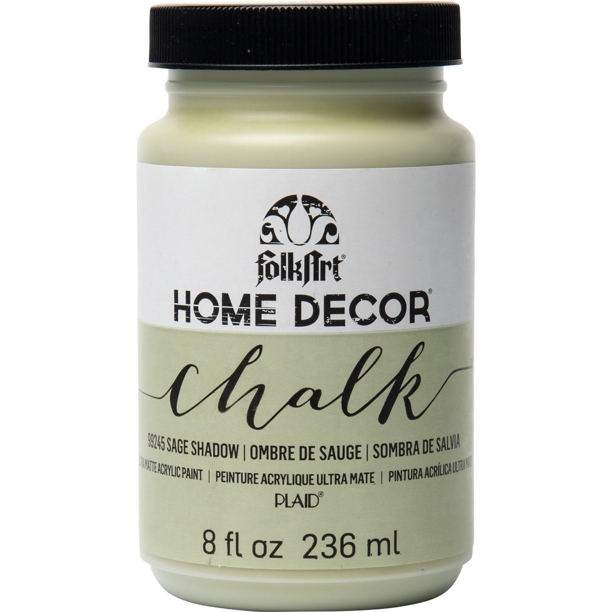 FolkArt Home Décor Chalk Acrylic Craft Paint, Sage Shadow, Ultra Matte ...