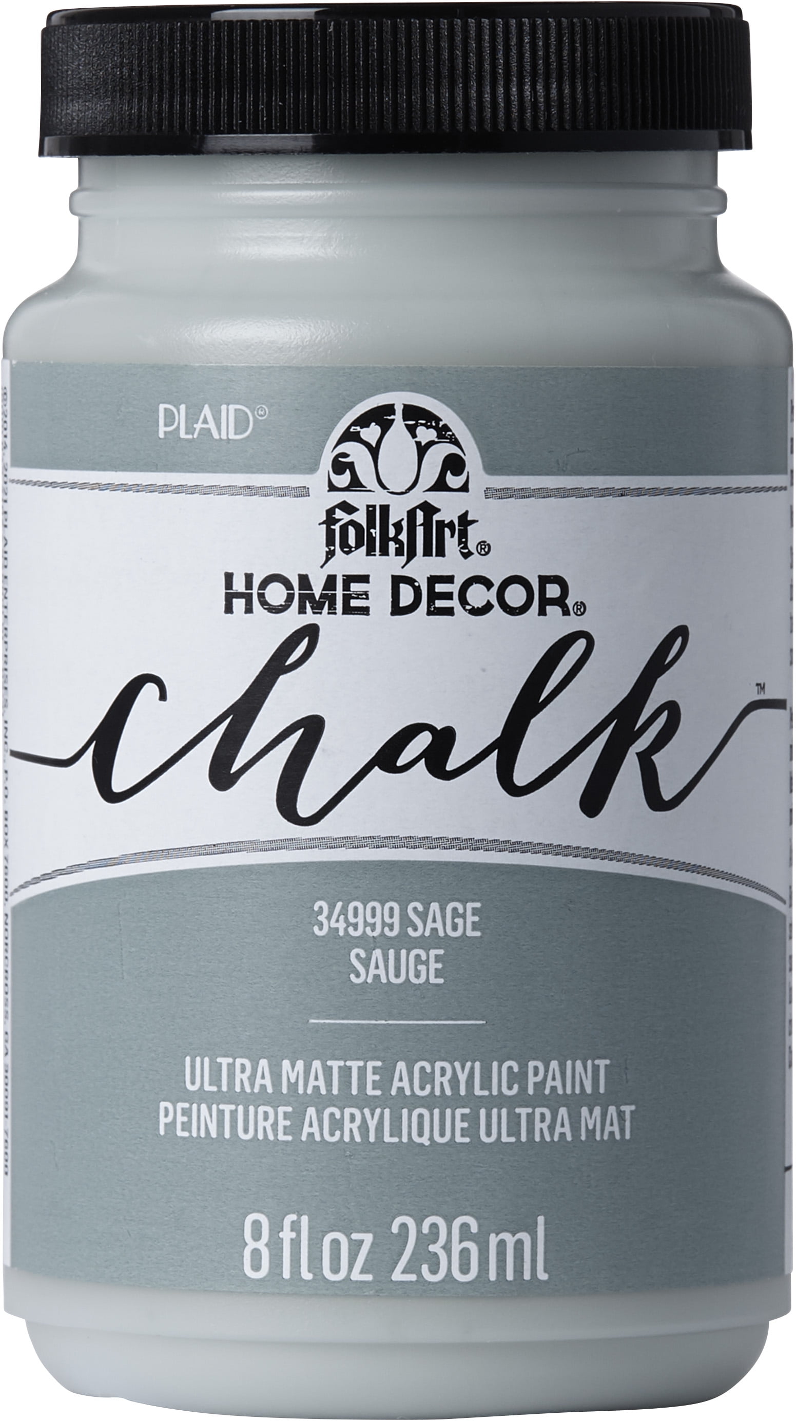 FolkArt Home Décor Chalk Acrylic Craft Paint, Sage, Ultra Matte Finish ...