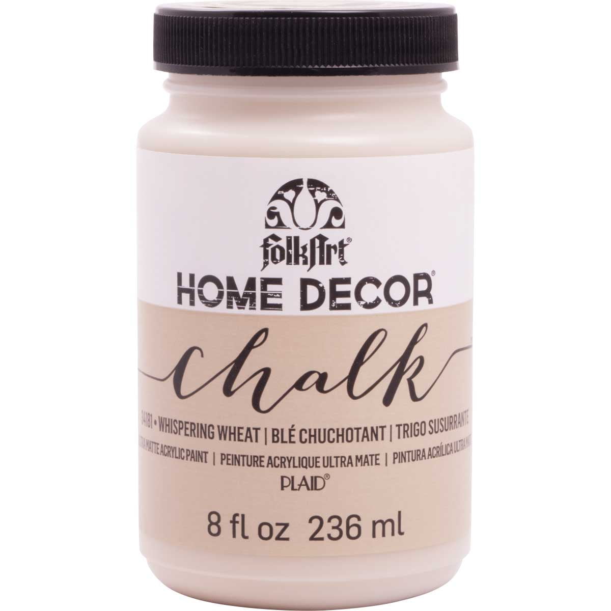 FolkArt Home Décor Chalk Acrylic Craft Paint, Whispering Wheat, Ultra ...