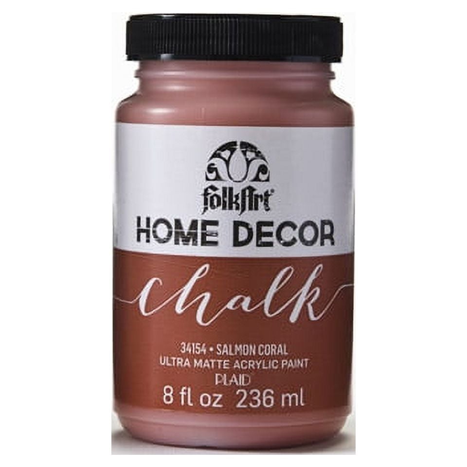 FolkArt Home Decor Chalk Paint, Salmon Coral, 8 fl oz - Walmart.com