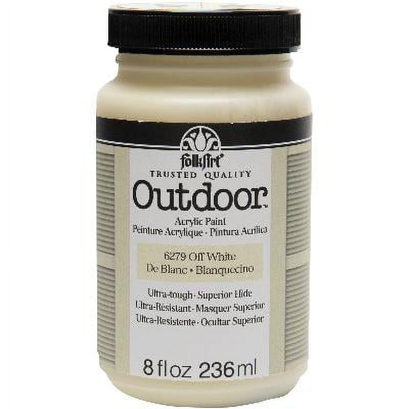 FolkArt Outdoor Paint 8oz-Off White - Walmart.com