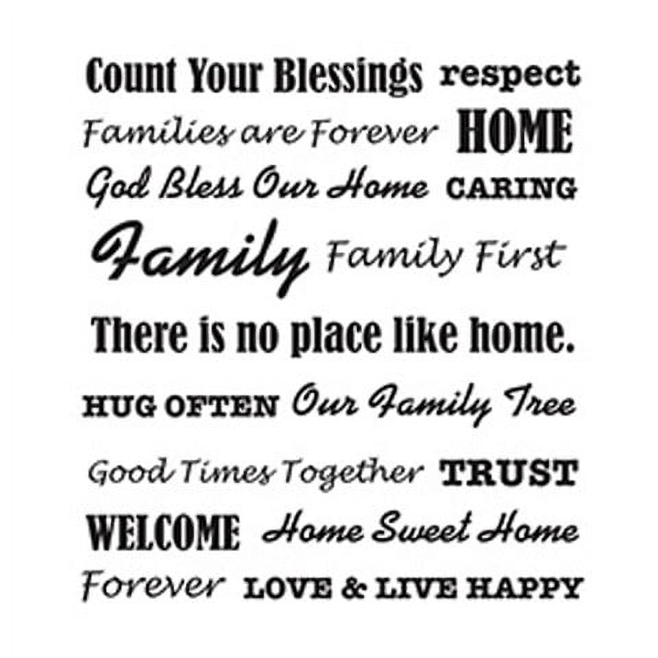 FolkArt Painting Stencils. Large,Family Phrases - Walmart.com