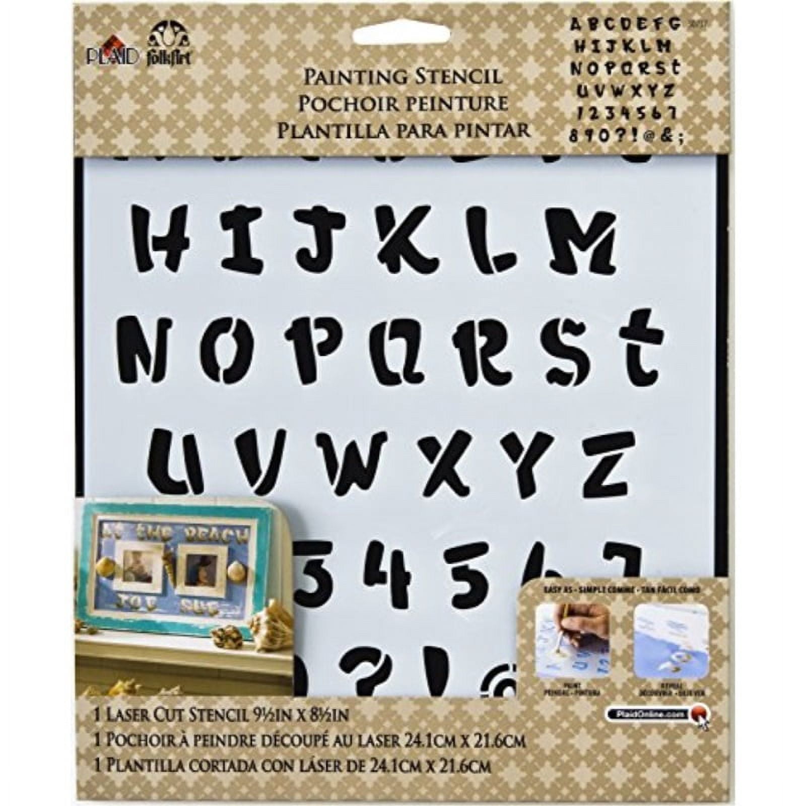 FolkArt Painting Stencils by Plaid - Walmart.com